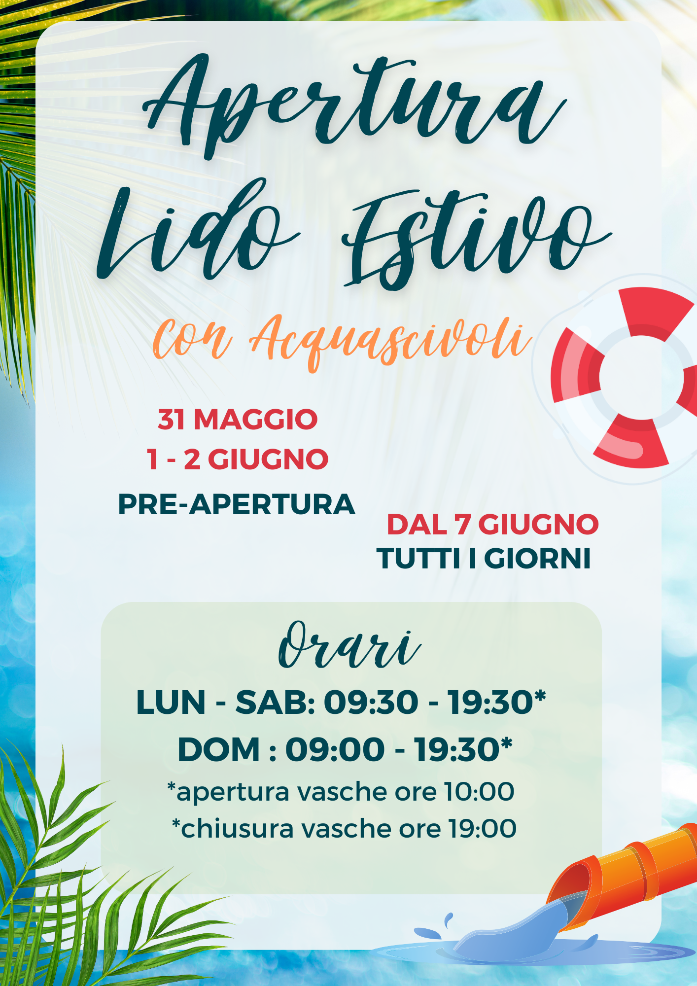 ORARI ESTATE | Sport Active Cormano